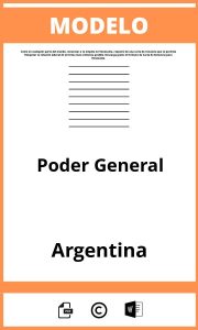 Modelo De Poder General En Colombia 2023